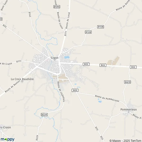 Map Craon: map of Craon (53400) and practical information