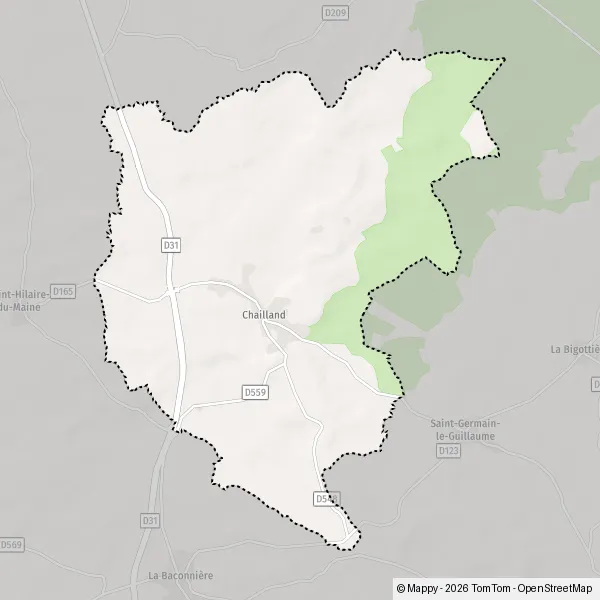 Map Chailland: map of Chailland (53420) and practical information