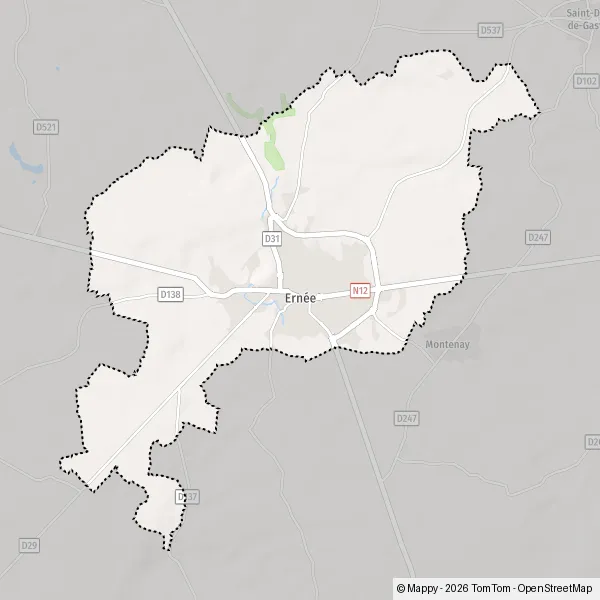 Map Ernée: map of Ernée (53500) and practical information