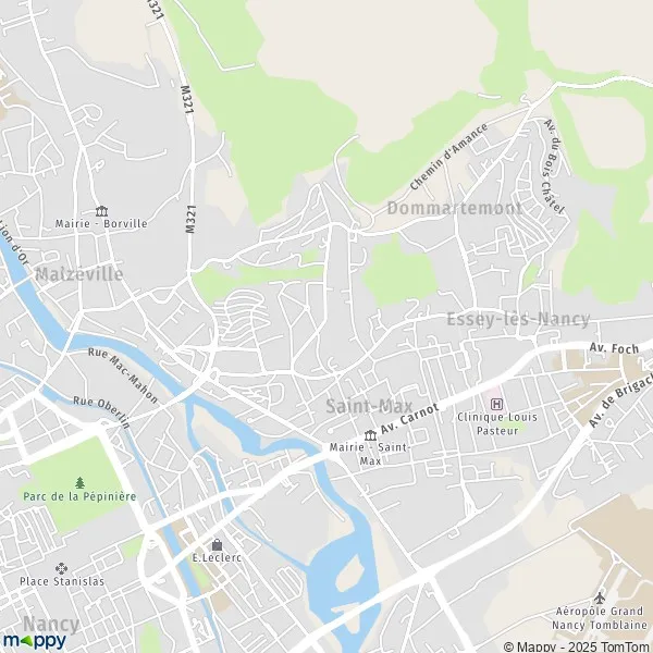 Map Saint-Max: map of Saint-Max (54130) and practical information