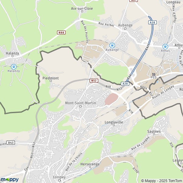 Map Mont-Saint-Martin: map of Mont-Saint-Martin (54350) and practical ... Map Mont-Saint-Martin: map of Mont-Saint-Martin (54350) and practical ...