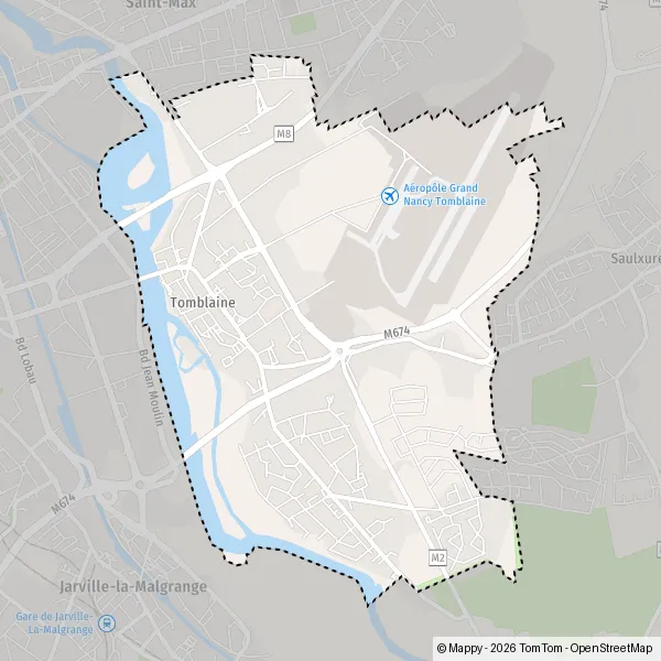 Map Tomblaine: map of Tomblaine (54510) and practical information