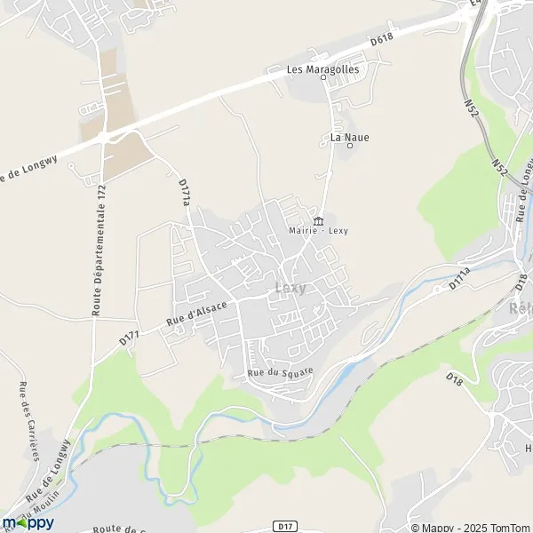 Map Lexy: map of Lexy (54720) and practical information