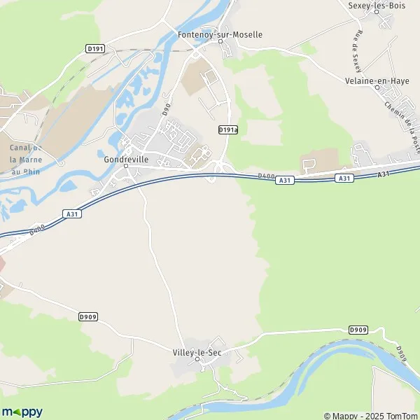 Map Gondreville: map of Gondreville (54840) and practical information