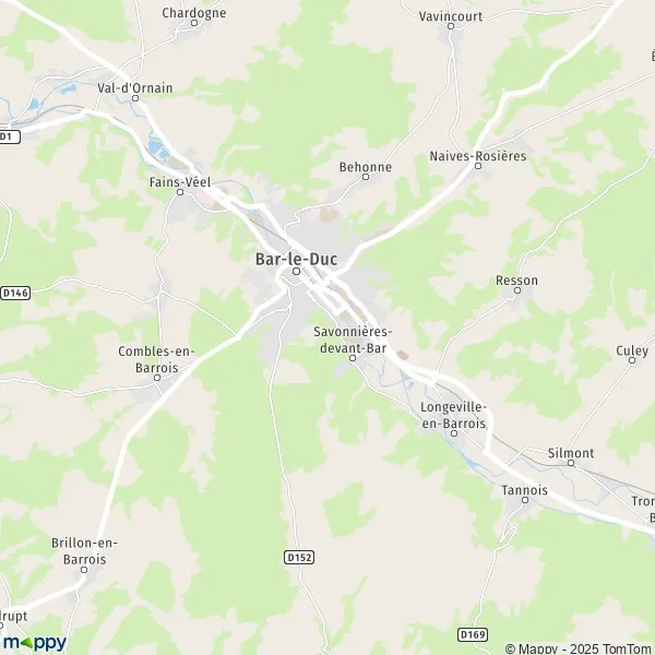 Map Bar-le-Duc: map of Bar-le-Duc (55000) and practical information