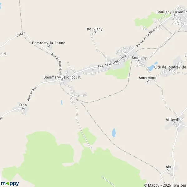 Map Dommary-Baroncourt: map of Dommary-Baroncourt (55240) and practical ...