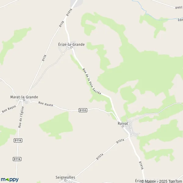 Map Raival: map of Raival (55260) and practical information