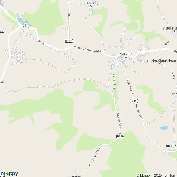 Map Marville: map of Marville (55600) and practical information