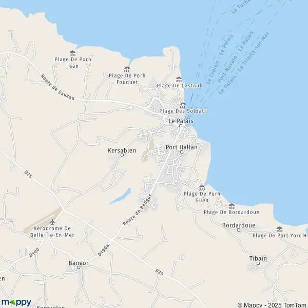 Map Le Palais: map of Le Palais (56360) and practical information