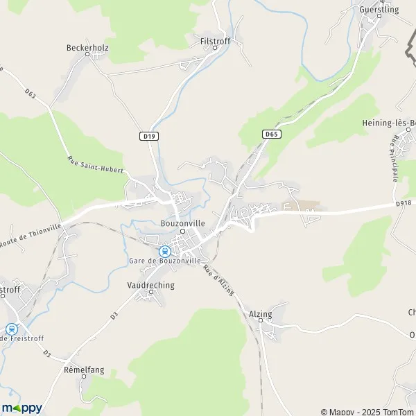 Map Bouzonville: map of Bouzonville (57320) and practical information