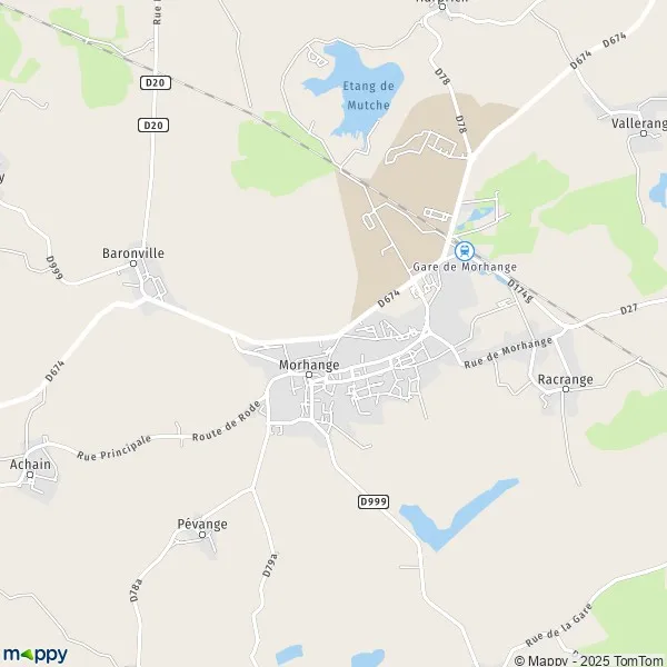 Map Morhange: map of Morhange (57340) and practical information