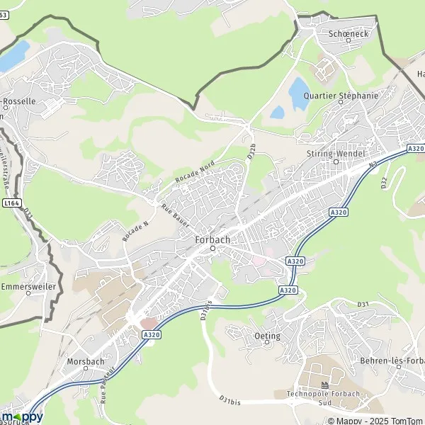 Map Forbach: map of Forbach (57600) and practical information