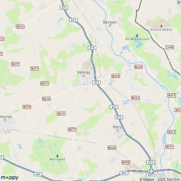 Map Venray: map of Venray (5801) and practical information