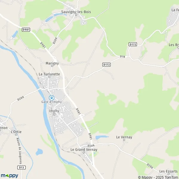 Map Imphy: map of Imphy (58160) and practical information