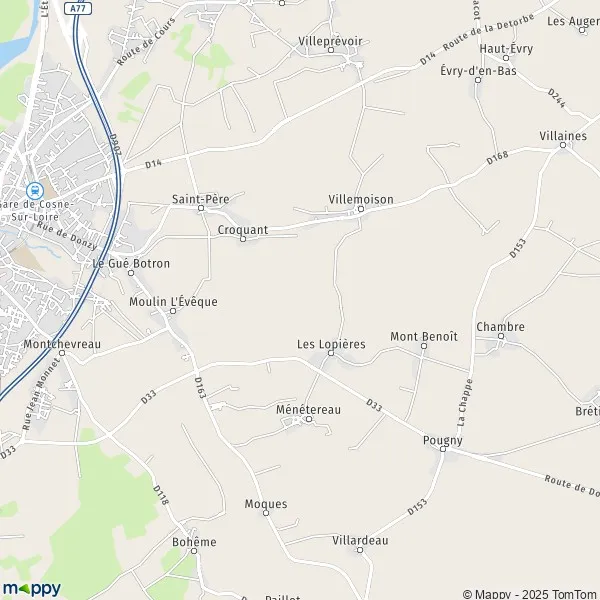 Map Saint-Père: map of Saint-Père (58200) and practical information