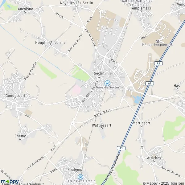 Map Seclin: map of Seclin (59113) and practical information