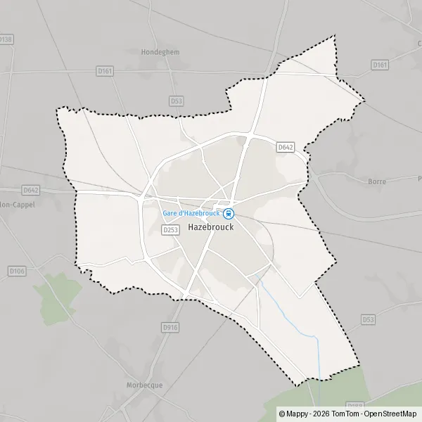 Map Hazebrouck: map of Hazebrouck (59190) and practical information