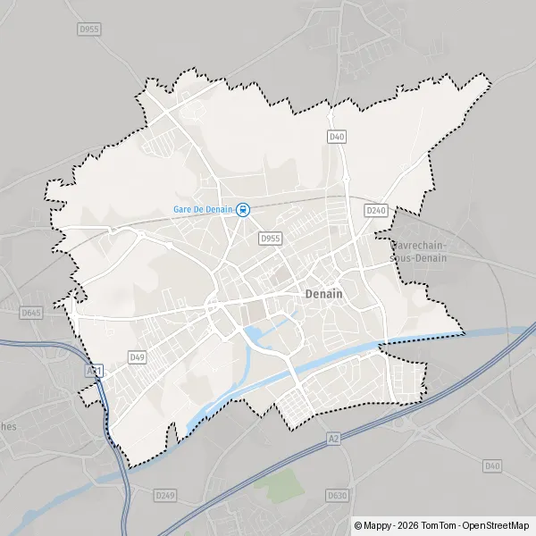 Map Denain: map of Denain (59220) and practical information