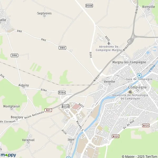 Map Venette: map of Venette (60280) and practical information