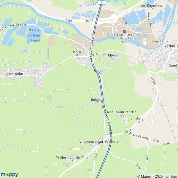 Map Fosse: map of Fosse (60410) and practical information