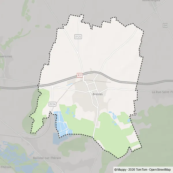 Map Bresles: map of Bresles (60510) and practical information
