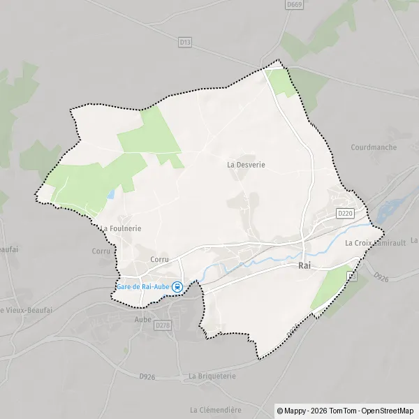 Map Rai: map of Rai (61270) and practical information