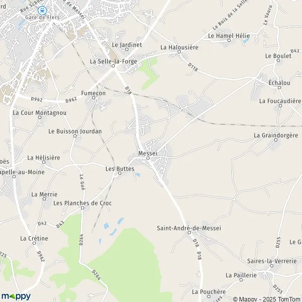 Map Messei: map of Messei (61440) and practical information