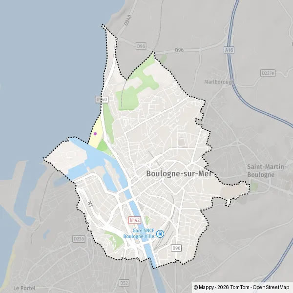 Map Boulogne-sur-Mer: map of Boulogne-sur-Mer (62200) and practical ...