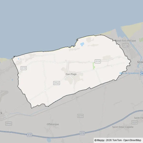 Map Oye-Plage: map of Oye-Plage (62215) and practical information