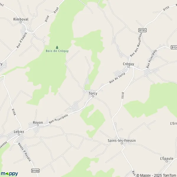 Map Torcy: map of Torcy (62310) and practical information