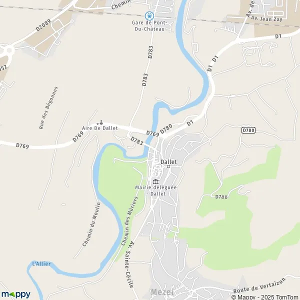 Map Dallet: map of Dallet (63111) and practical information