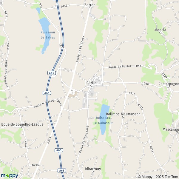 Map Garlin: map of Garlin (64330) and practical information