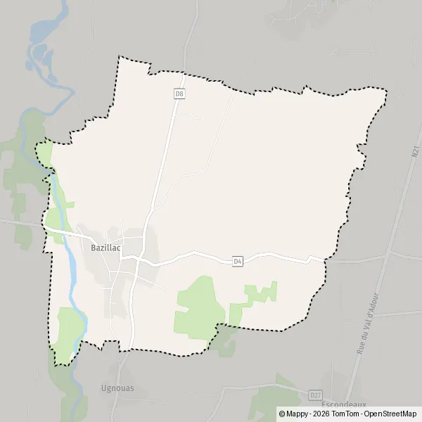 Map Bazillac: map of Bazillac (65140) and practical information