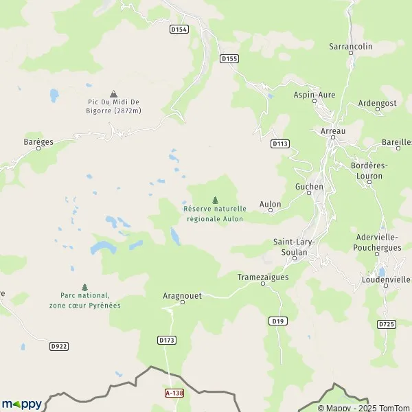 Map Vielle-Aure: map of Vielle-Aure (65170) and practical information