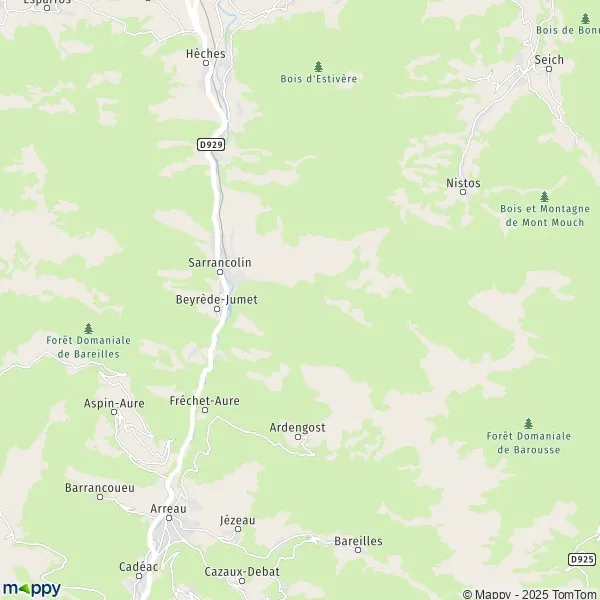 Map Sarrancolin: map of Sarrancolin (65410) and practical information