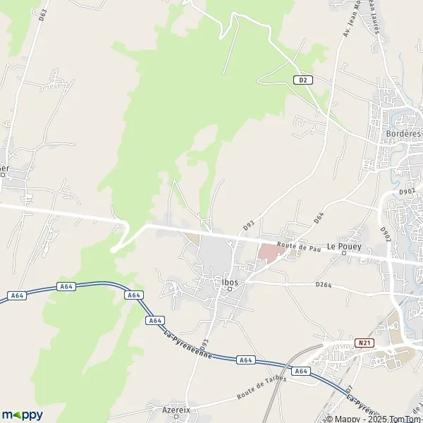 Map Ibos: map of Ibos (65420) and practical information