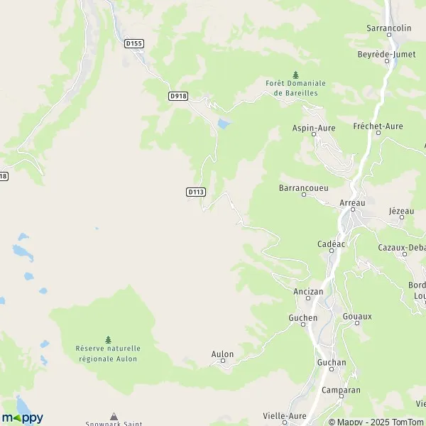 Map Ancizan: map of Ancizan (65440) and practical information