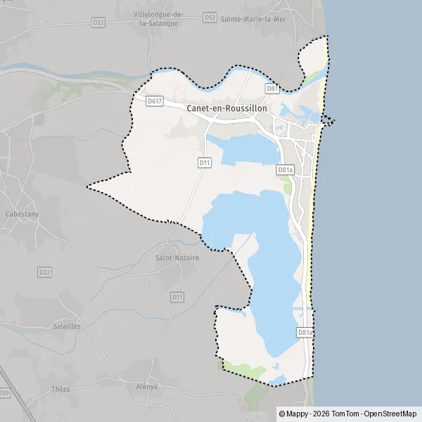 Map Canet-en-Roussillon: map of Canet-en-Roussillon (66140) and ...