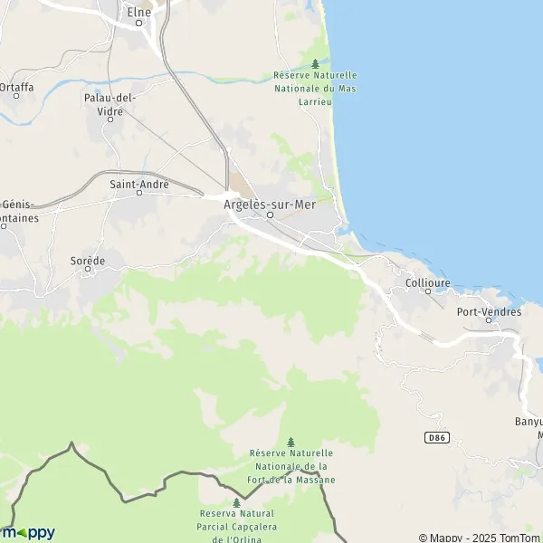 Map Argelès-sur-Mer: map of Argelès-sur-Mer (66700) and practical ...