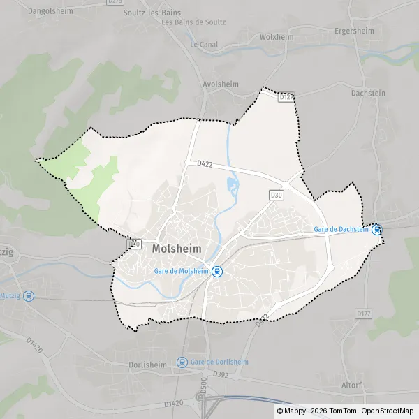 Map Molsheim: map of Molsheim (67120) and practical information