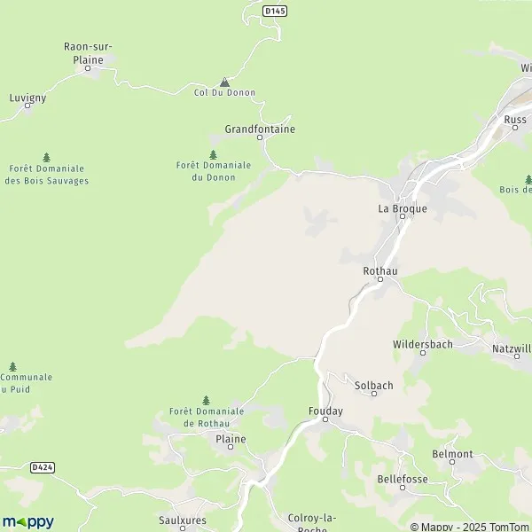 Map La Broque: map of La Broque (67130) and practical information