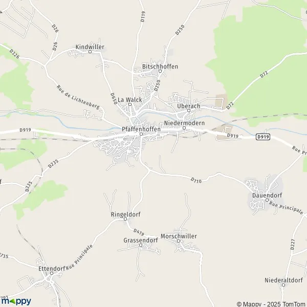 Map Val-de-Moder: map of Val-de-Moder (67350) and practical information