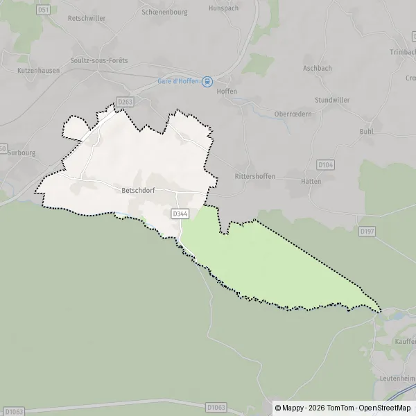 Map Betschdorf: map of Betschdorf (67660) and practical information