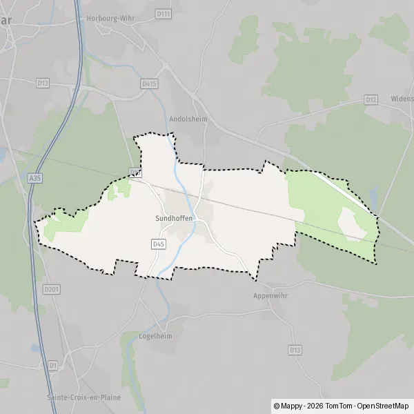 Map Sundhoffen: map of Sundhoffen (68280) and practical information