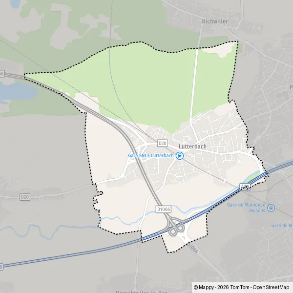 Map Lutterbach: map of Lutterbach (68460) and practical information