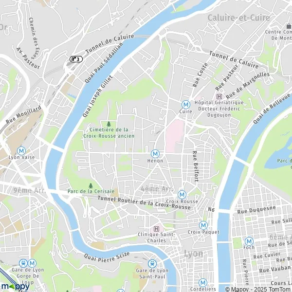 Map Lyon: map of Lyon (69004) and practical information