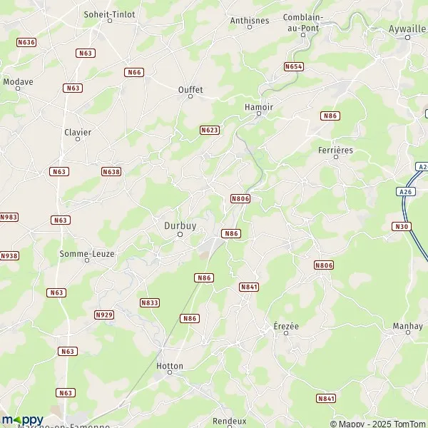 Map Durbuy: map of Durbuy (6940) and practical information