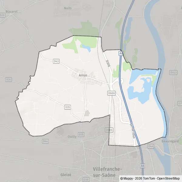 Map Arnas Map Of Arnas 69400 And Practical Information