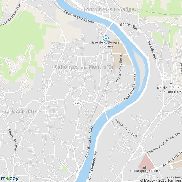 Map Collonges-au-Mont-d'Or: map of Collonges-au-Mont-d'Or (69660) and ...