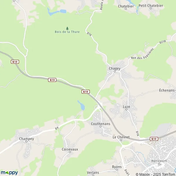 Map Luze: map of Luze (70400) and practical information